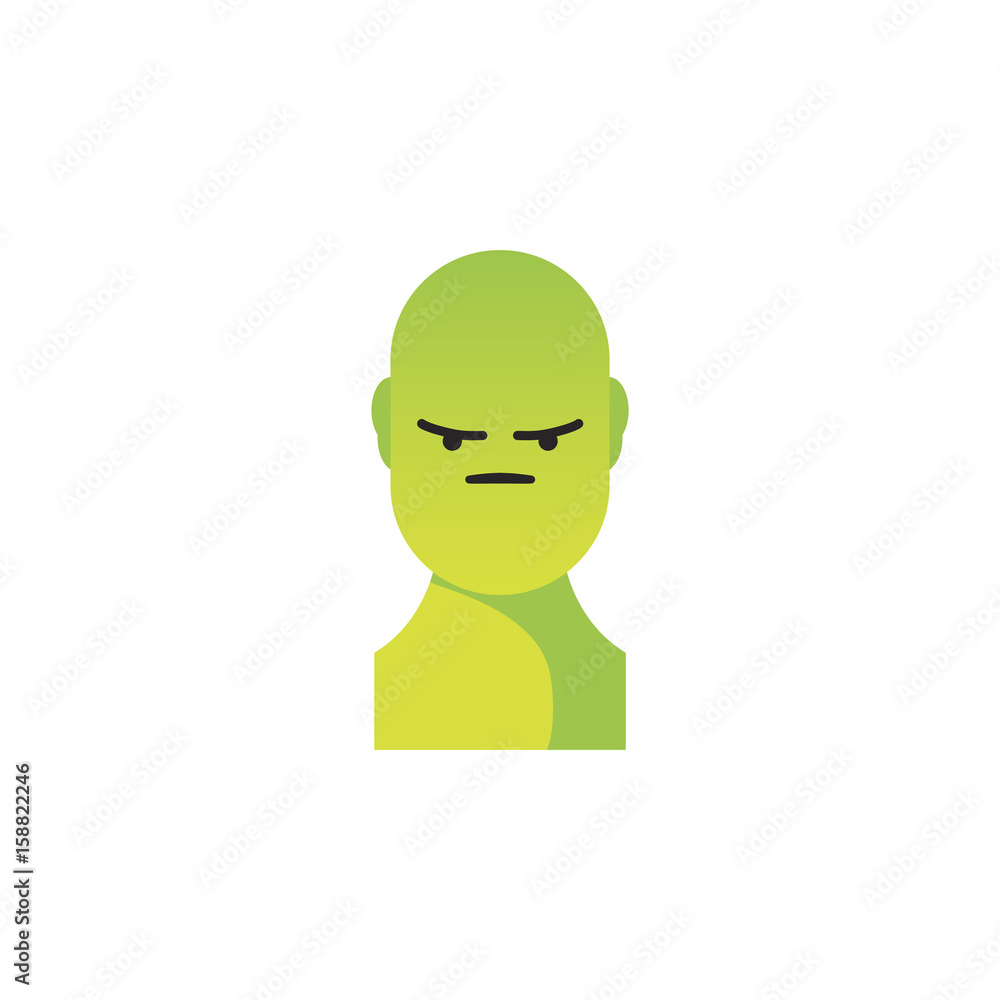 Poster Angry green smiley – Wall Art | UkPosters