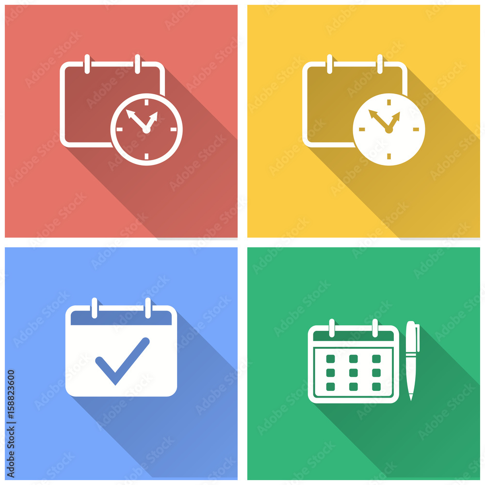 Planning calendar - vector icon. Stock Vector | Adobe Stock