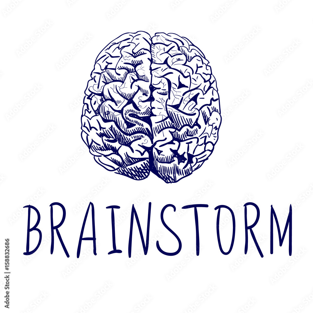 Brain Outline Clipart Letters