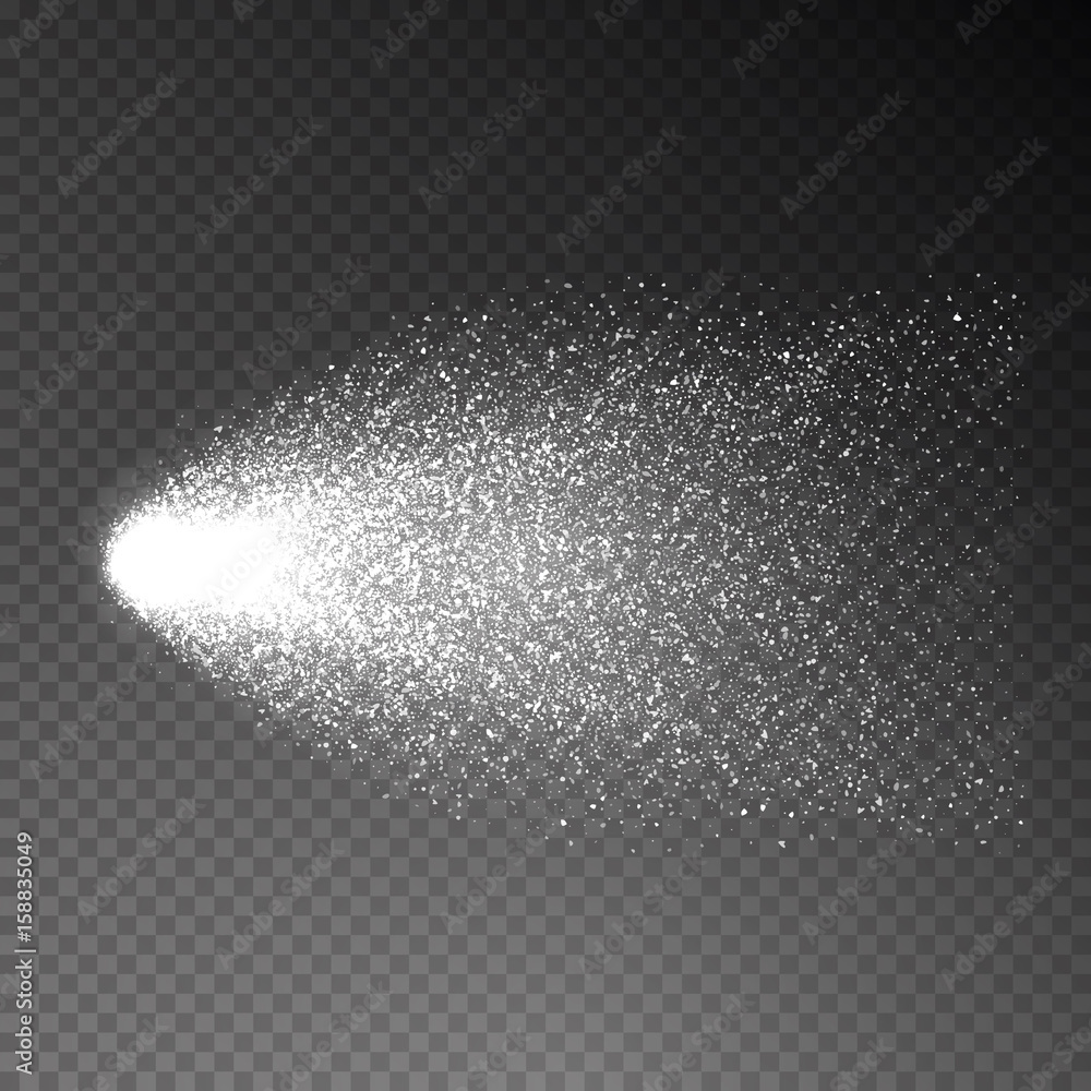 Water or liquid spray mist of atomizer isolated on transparent ...