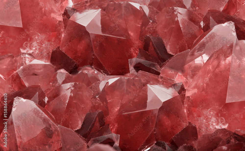 red ruby crystals closeup background Stock Photo | Adobe Stock