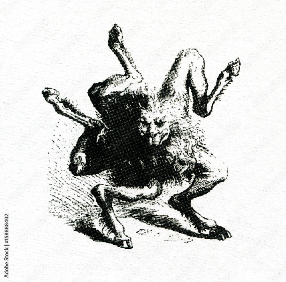 Demon Illustrations By Louis Breton