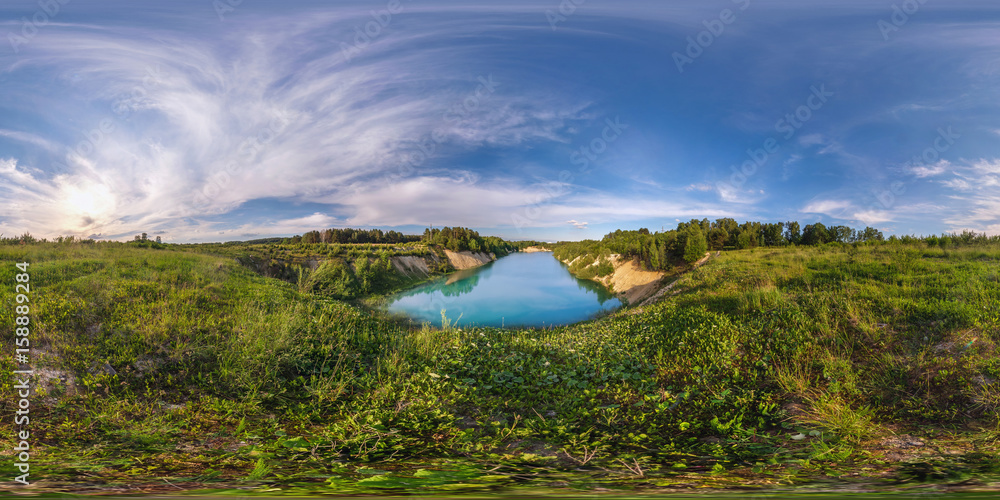 full 360 degree seamless panorama in equirectangular spherical ...