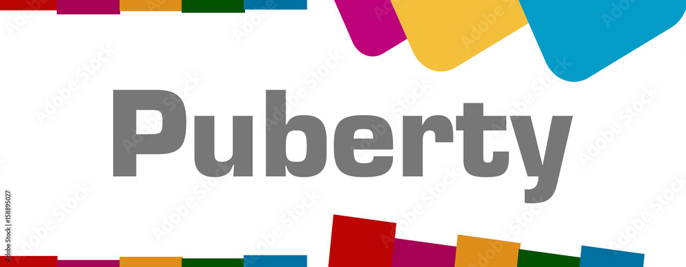Puberty Colorful Shapes Background Stock Illustration | Adobe Stock