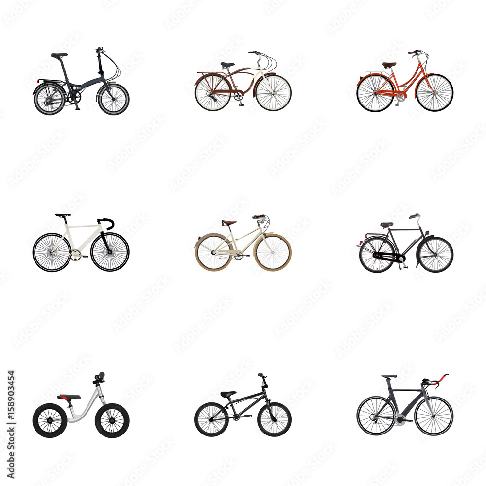 Realistic Road Velocity, Competition Bicycle, Training Vehicle And ...