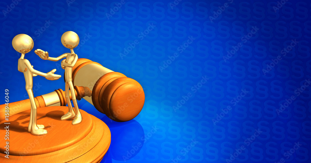 Denied Legal Representation The Original 3D Characters Illustration ...