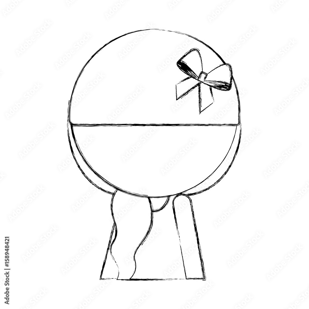 sketch draw faceless cute upper body little girl vector illustration ...