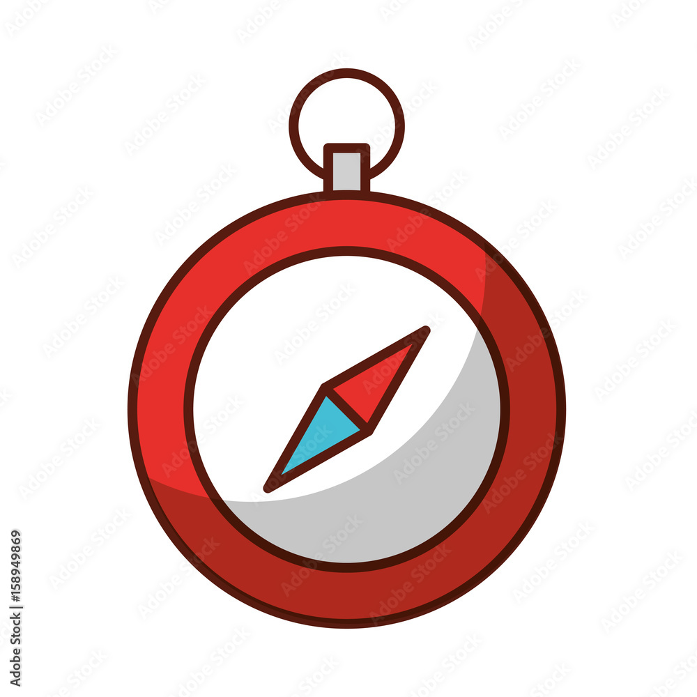 shadow cute red compass cartoon vector graphic design Stock Vector ...