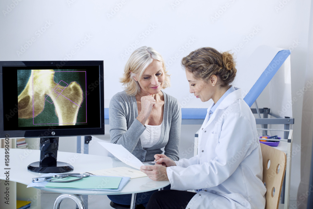 Osteodensitometry of the hip with an osteoporosis Stock Photo | Adobe Stock