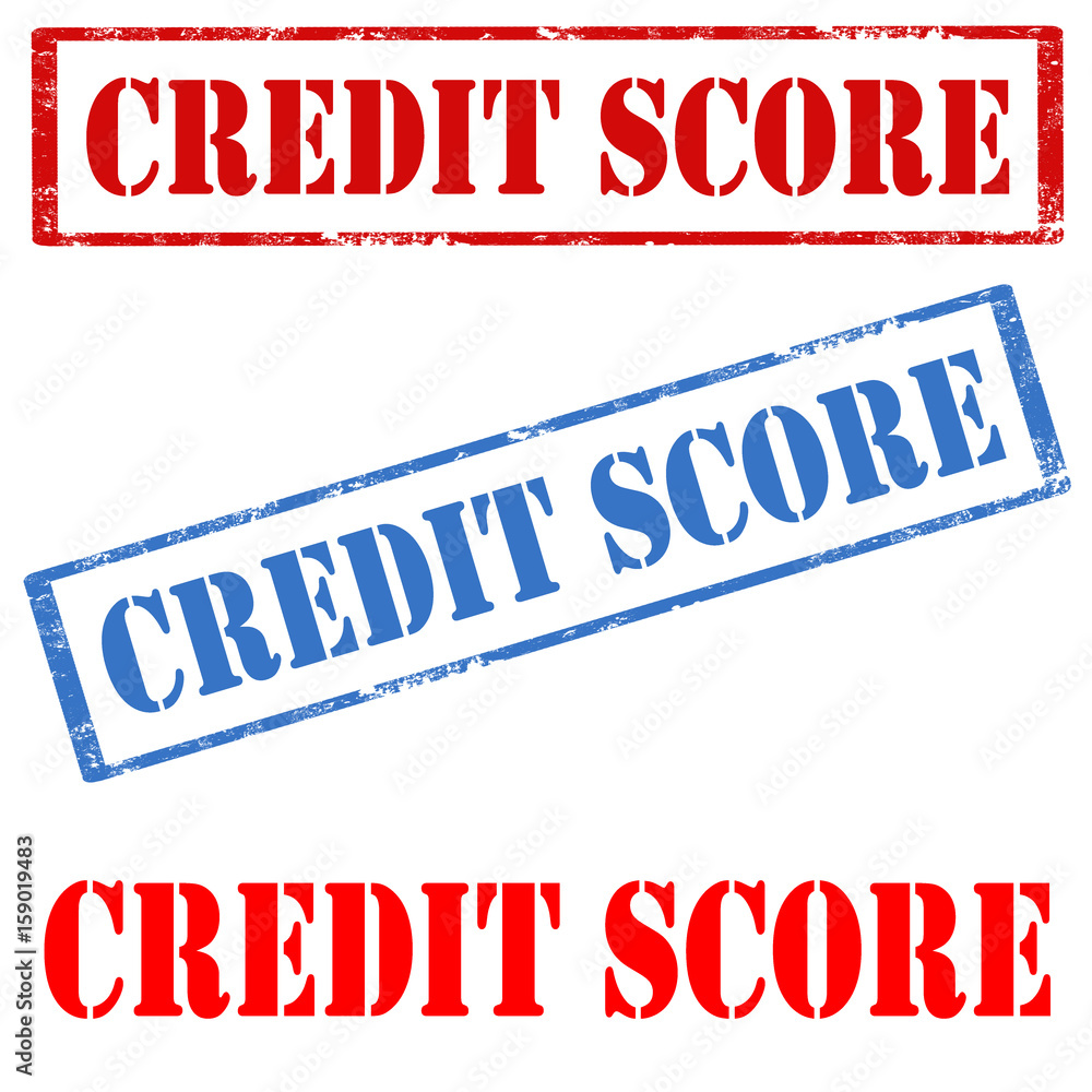 Credit Score-stamps vector de Stock | Adobe Stock