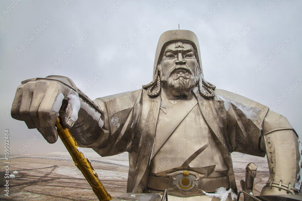 Genghis Khan Equestrian Statue, Tsonjin Boldog, Mongolia Stock Photo ...