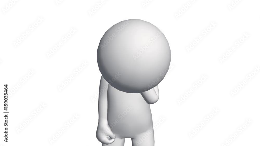 Sad 3d Cartoon Characters