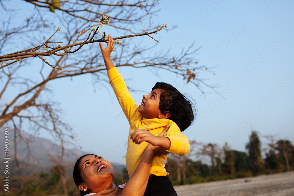 Children Reaching Up