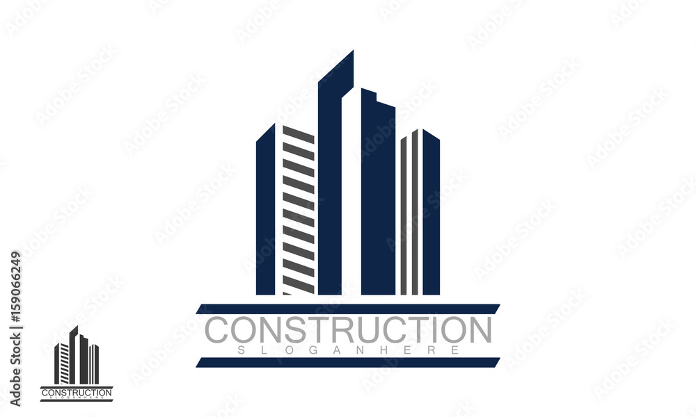 Building construction logo Stock Vector | Adobe Stock