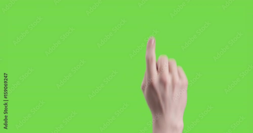 13 young man hand touch gestures on green screen, 4k prores footage ...