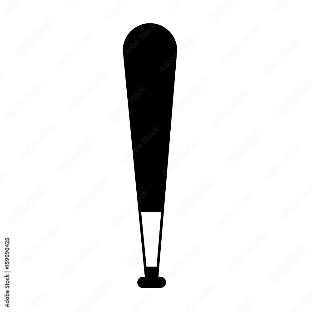 black icon cute baseball bat cartoon vector graphic design เวกเตอร์ ...