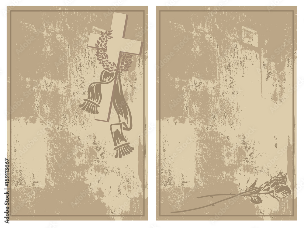 Vintage cards Stock Vector | Adobe Stock