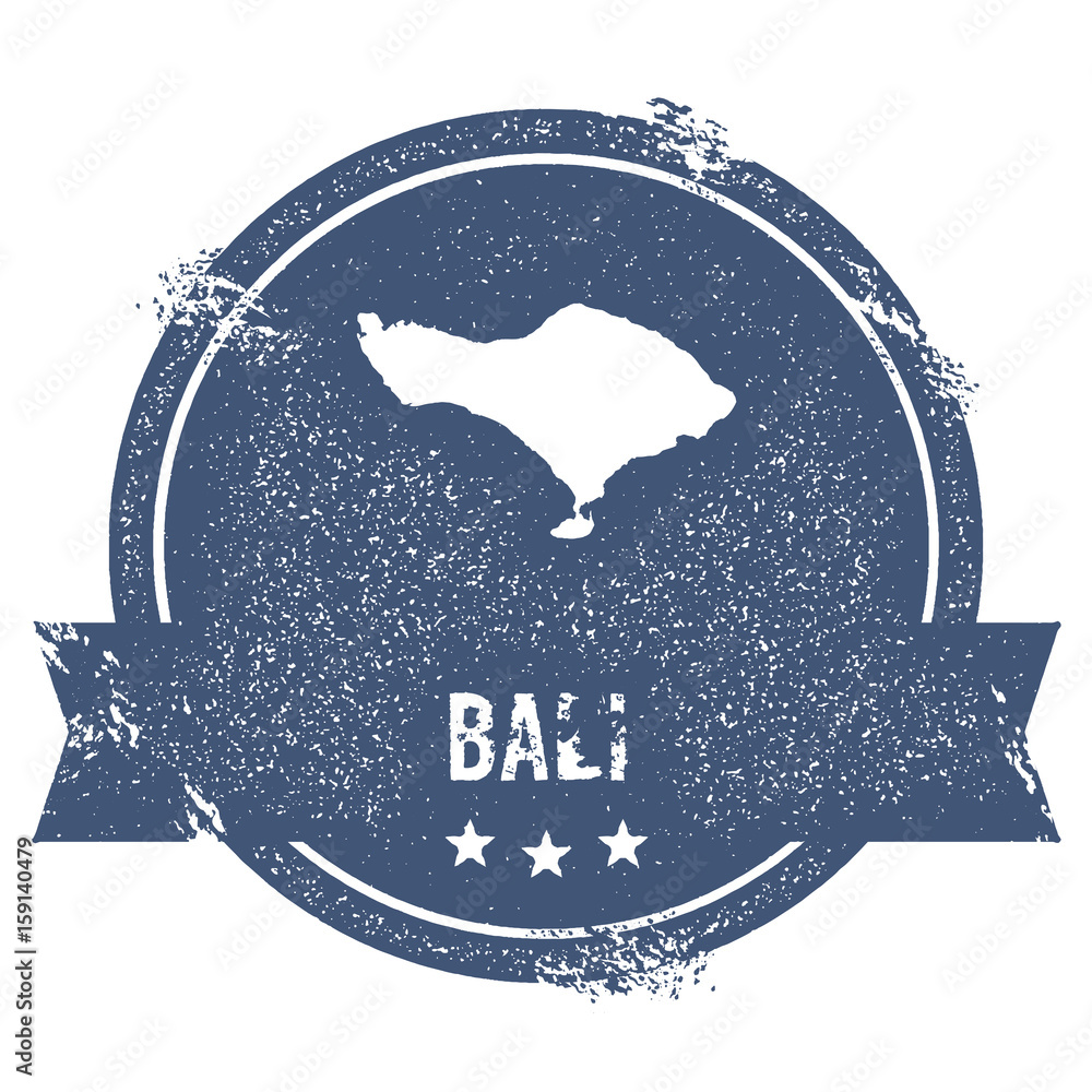 Bali logo sign. Travel rubber stamp with the name and map of island ...