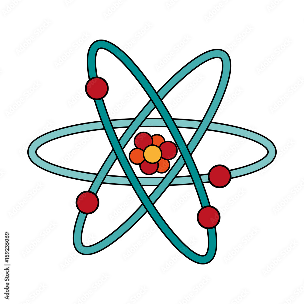 atom flat illustration vector design graphic icon Stock Vector | Adobe ...