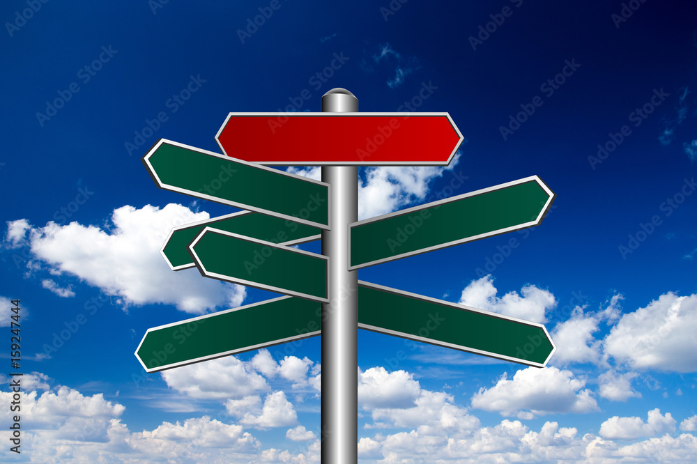 traffic sign blank with sky background Stock Illustration | Adobe Stock