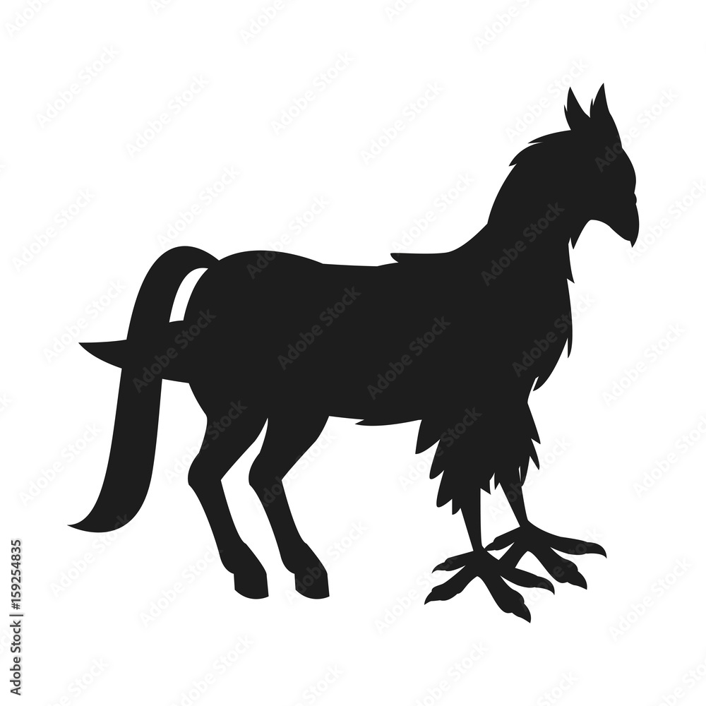 hippogriff greek mythological creature legendary beast vector ...