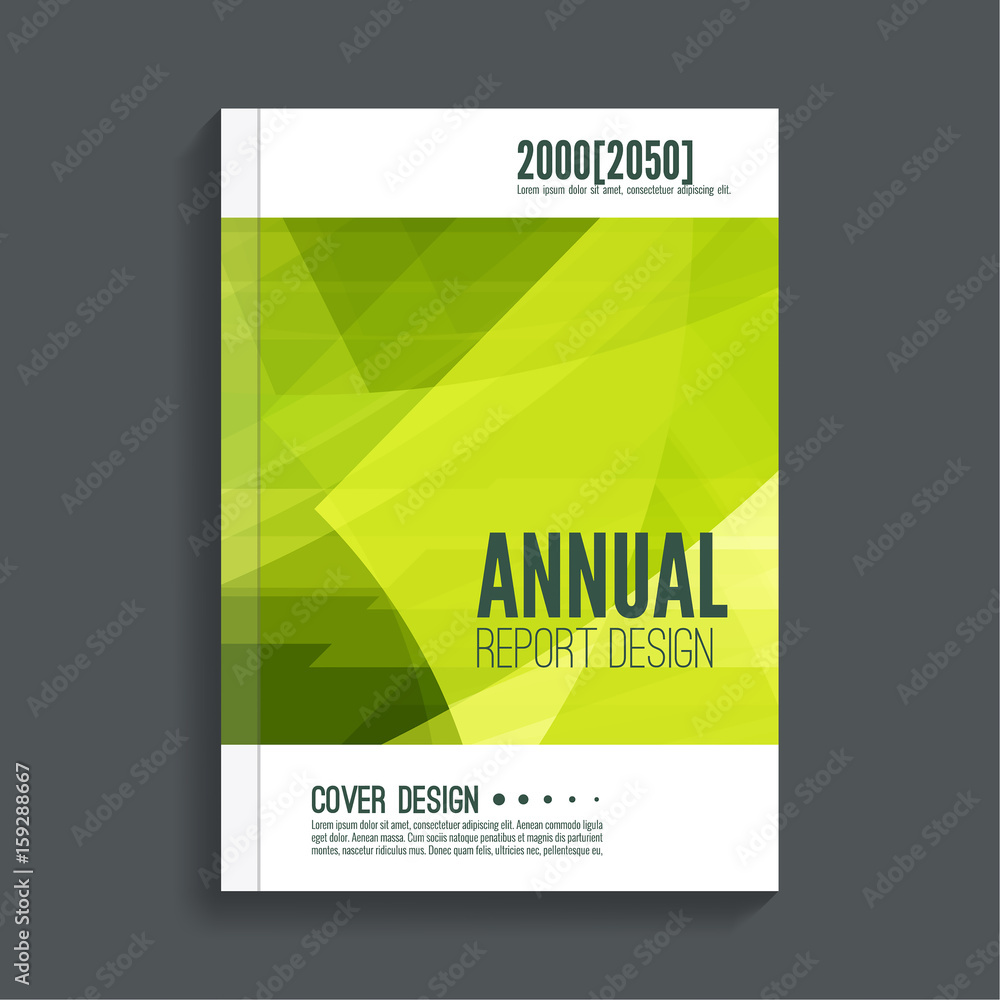Green Cover for journal, magazine. Leaflet Flyer template A4 size ...