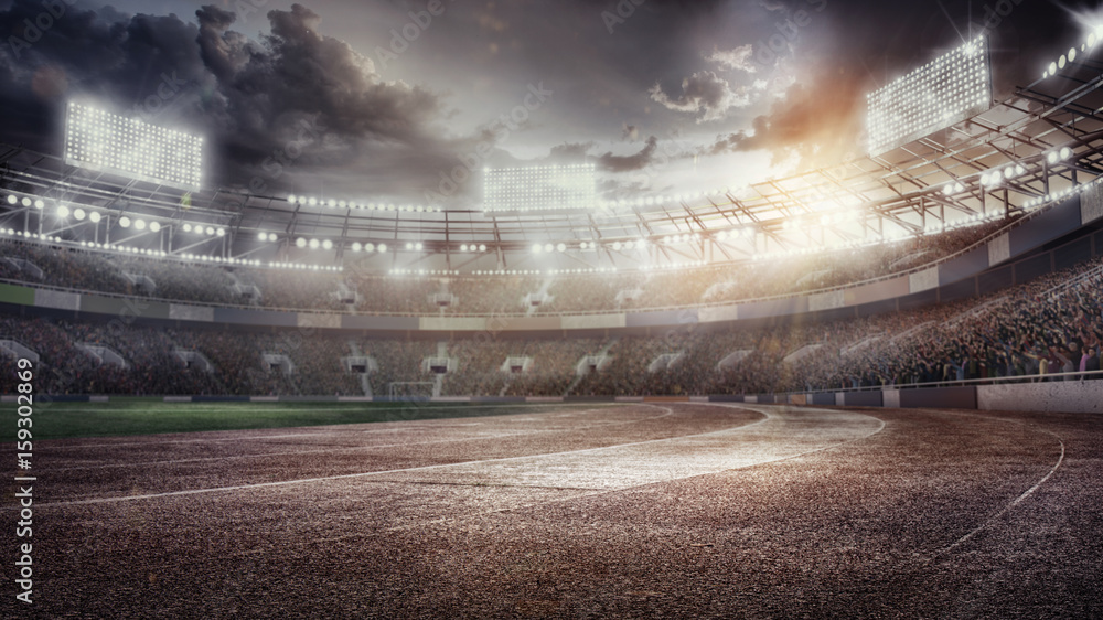 Sports Background.Football Stadium. Sport Arena Stock Photo | Adobe Stock