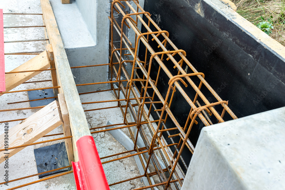coffrage avant de couler le béton Stock Photo | Adobe Stock