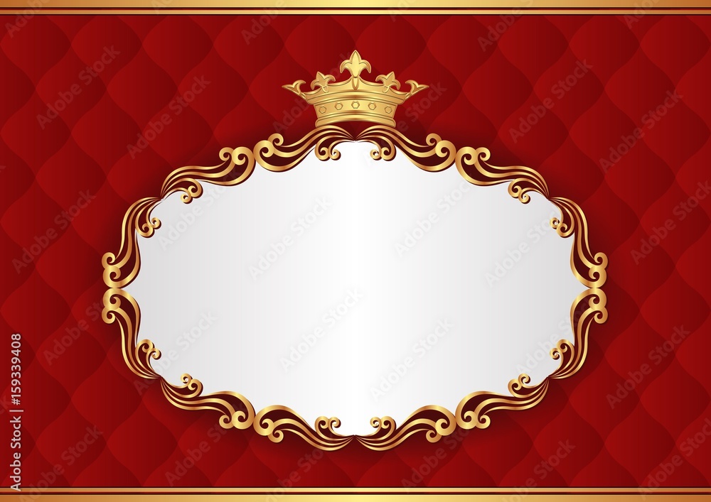 royal background with decorative frame Stock Vector | Adobe Stock