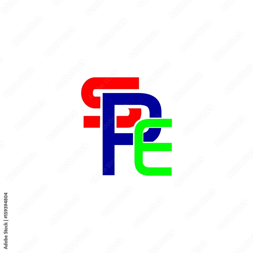 letter SPE logo vector Stock Vector | Adobe Stock