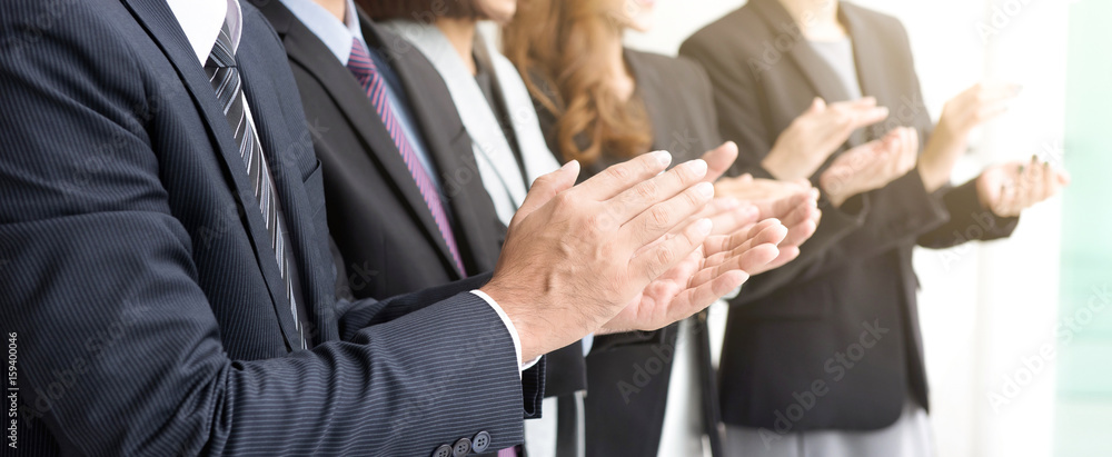 Business people clapping their hands Stock Photo | Adobe Stock