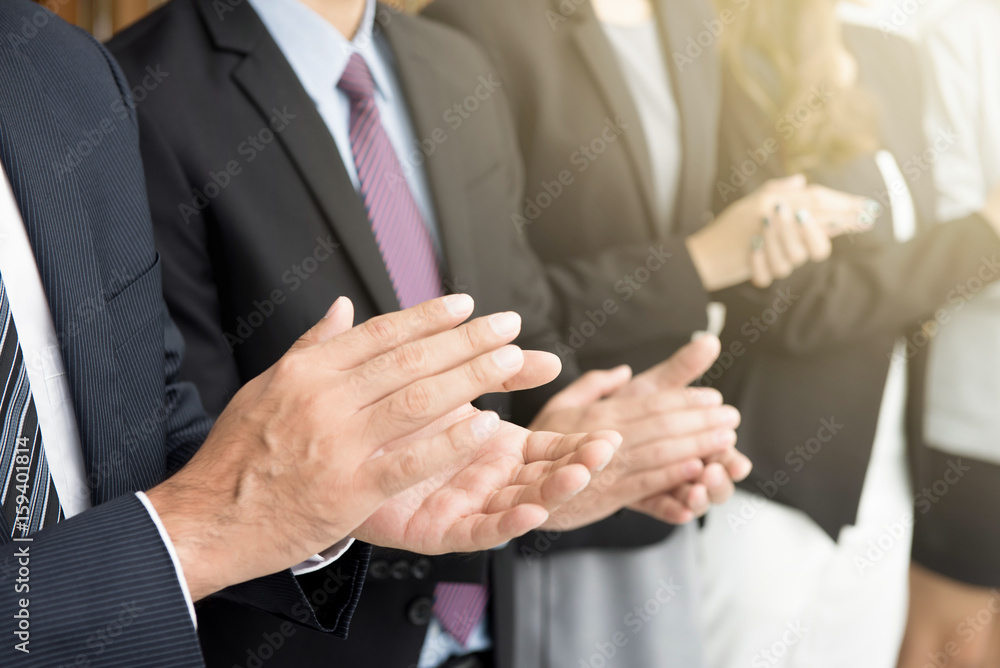 Business people clapping their hands Stock Photo | Adobe Stock