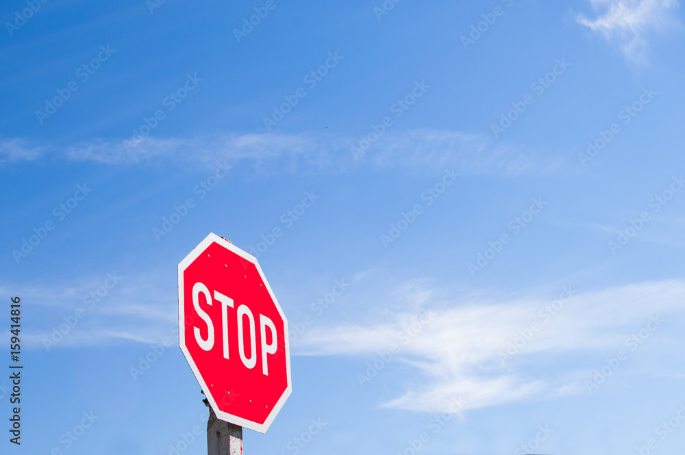 Red Stop Sign Stock Photo | Adobe Stock