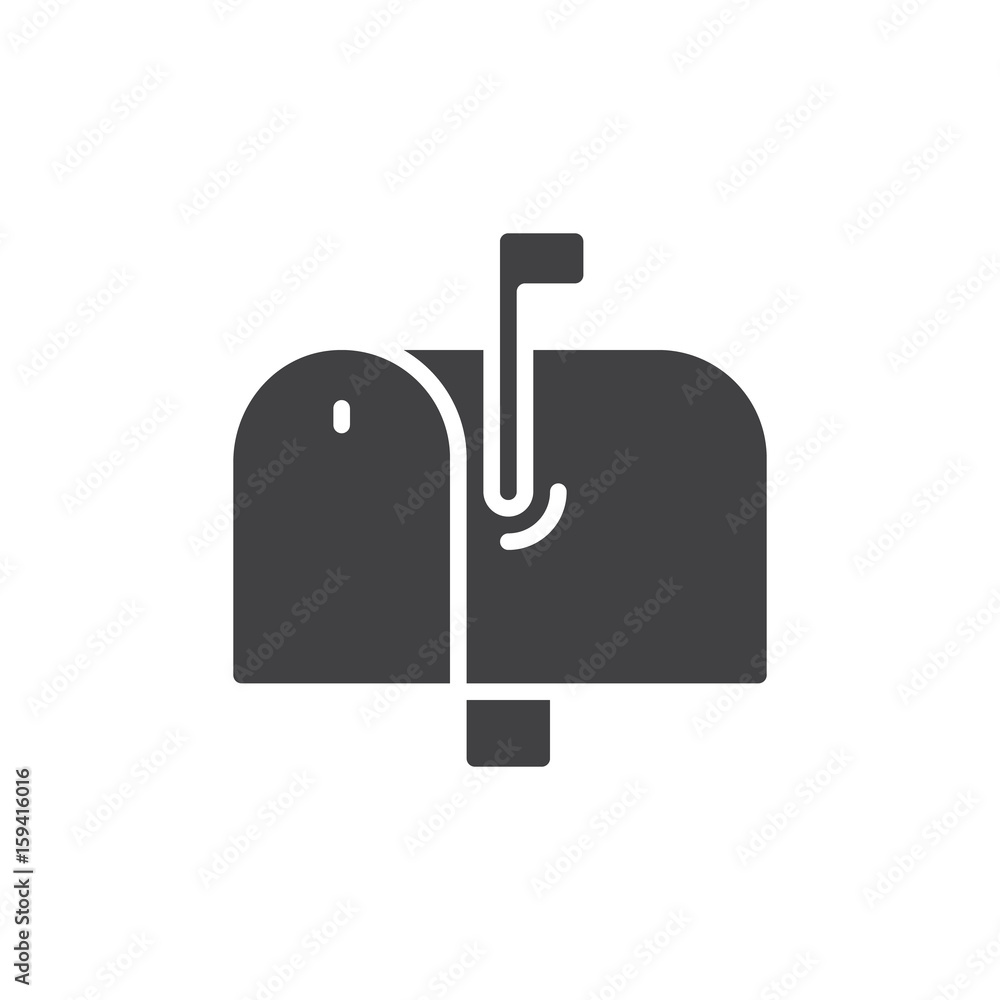 Mailbox Icon Vector Flat