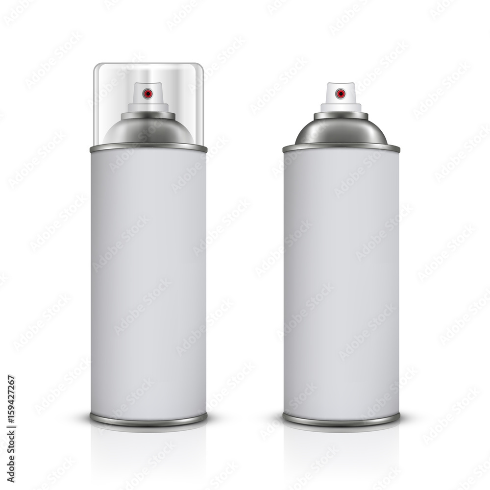 Blank spray can isolated on white background Stock Vector | Adobe Stock