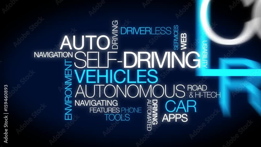 Self-driving vehicles autonomous car driverless auto robotic car ...