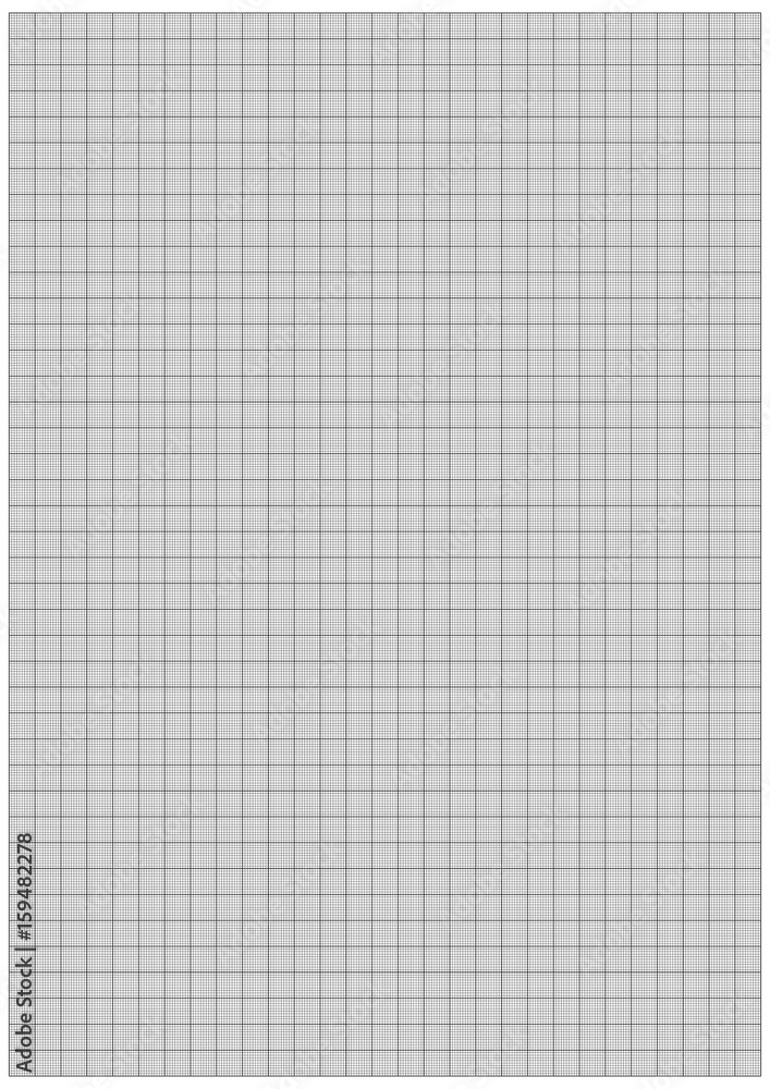 Graph Paper 1mm Square A3 Size Vector Stock Vector Adobe Stock