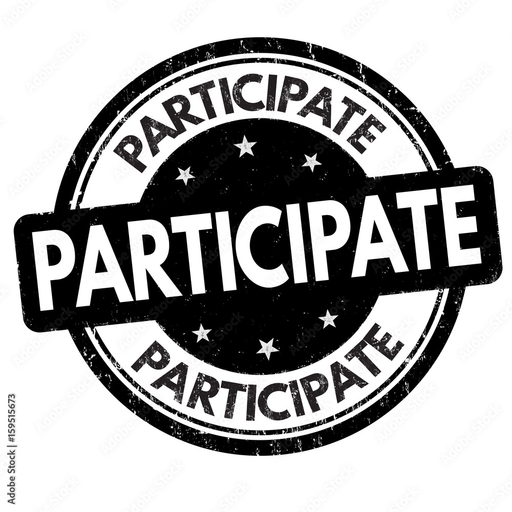 Participate sign or stamp Stock Vector | Adobe Stock