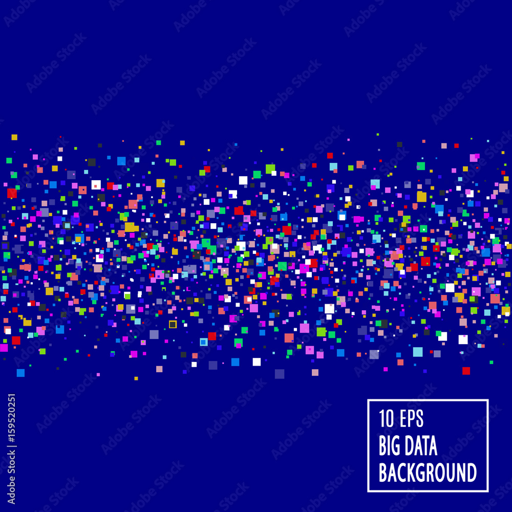 BIG DATA Abstract Blue Technology Background. Digital image data ...