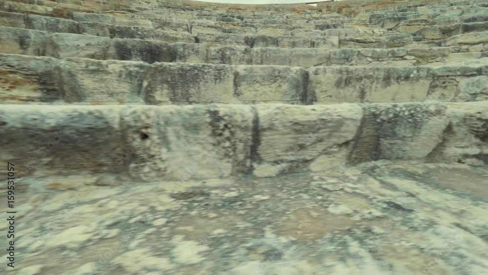 Ancient Greek ruin in ancient city, Cyprus. Ancient city-state. Descent ...