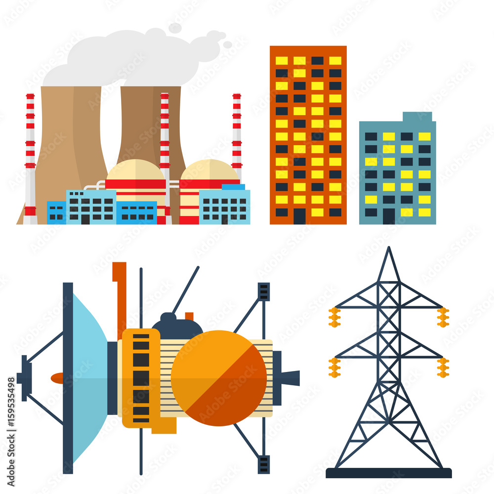 Electrical Power Plant Clipart