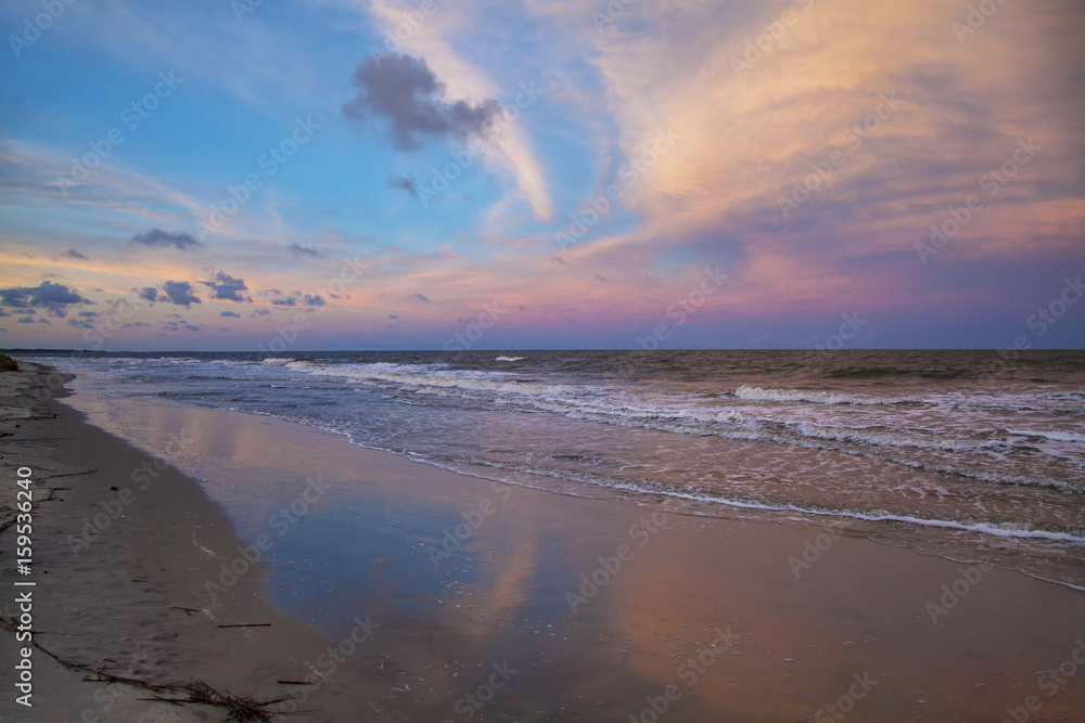Sunset, St Simons Island, Georgia Stock Photo | Adobe Stock