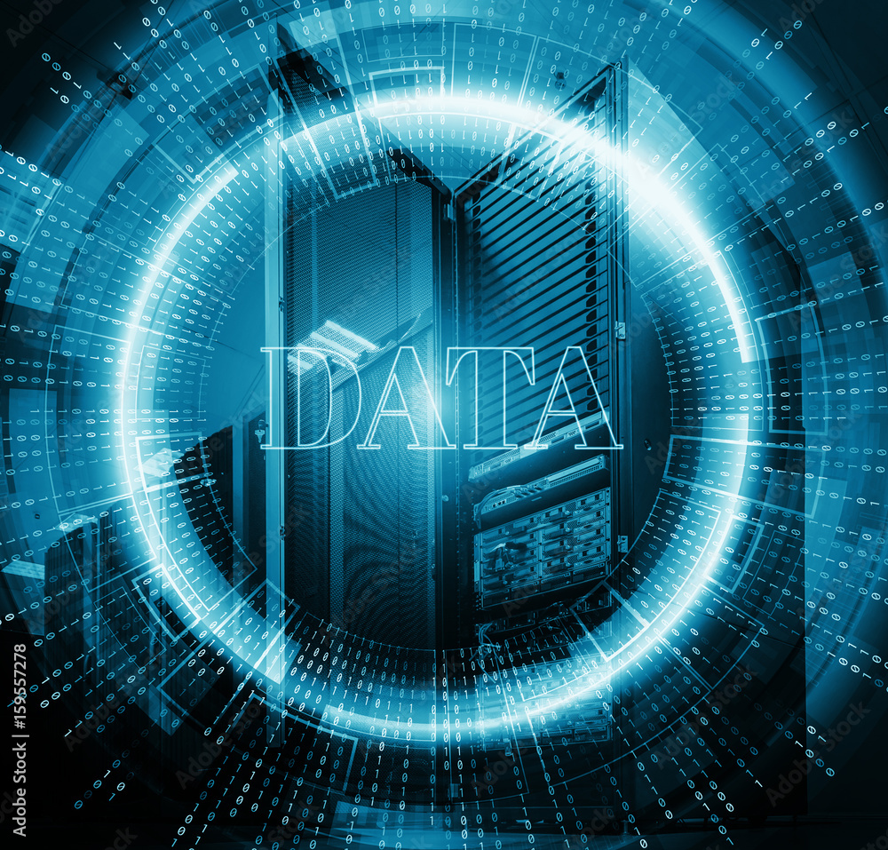 Big data visualization. Futuristic infographic. Information aesthetic ...