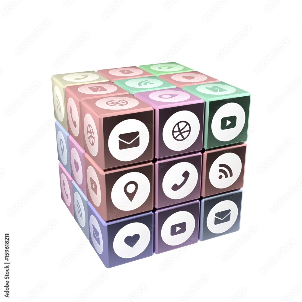 internet social media icons Stock Illustration | Adobe Stock