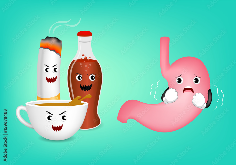 Stomach Acid Cartoon