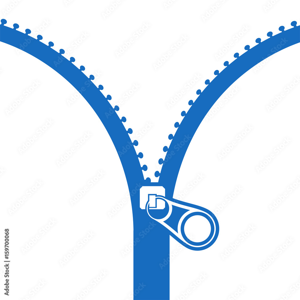 zipper illustration Stock Vector | Adobe Stock
