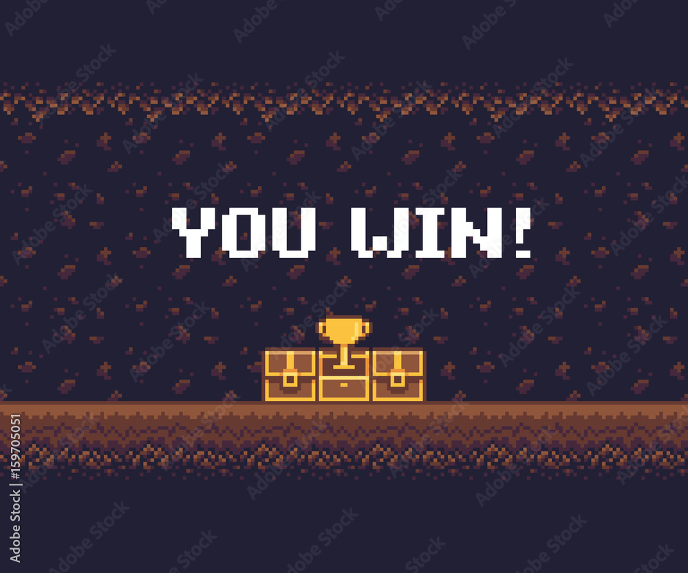 Pixel Game Background Stock Vector | Adobe Stock