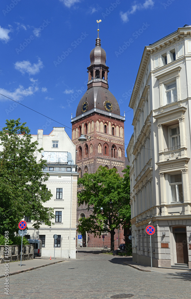 Vintage buildings illustrating Art Nouveau Architecture in medieval Old ...