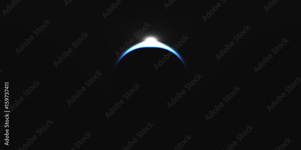 Sunrise over the planet Environment map. HDRI map. Equirectangular ...