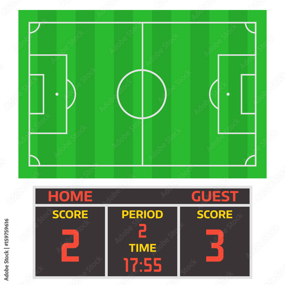 Football soccer field player trophy competition game score win play ...